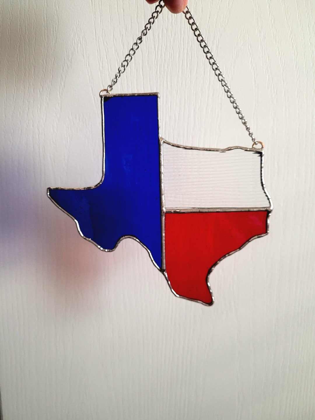 Texas Flag Stained Glass Suncatcher - Etsy