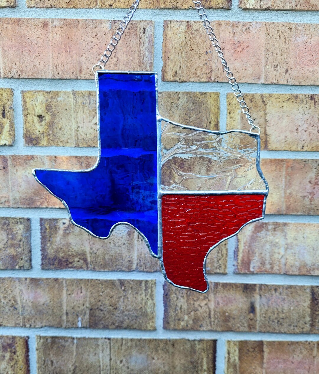 Texas Flag Stained Glass Suncatcher - Etsy
