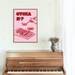 Y2K Japanese 'GYOZA' Kitchen Wall Art in Pink Wall - Etsy
