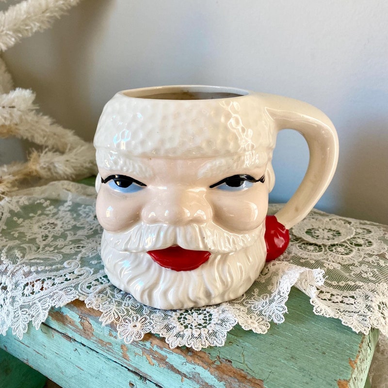 Ceramic Santa - Etsy