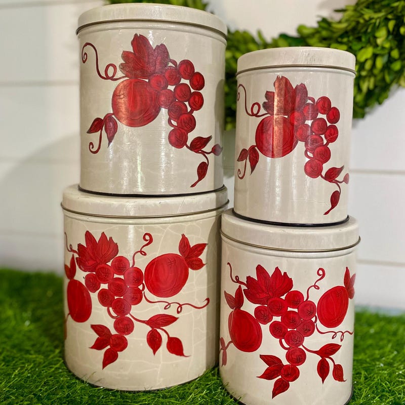 Retro Canister Set - Etsy