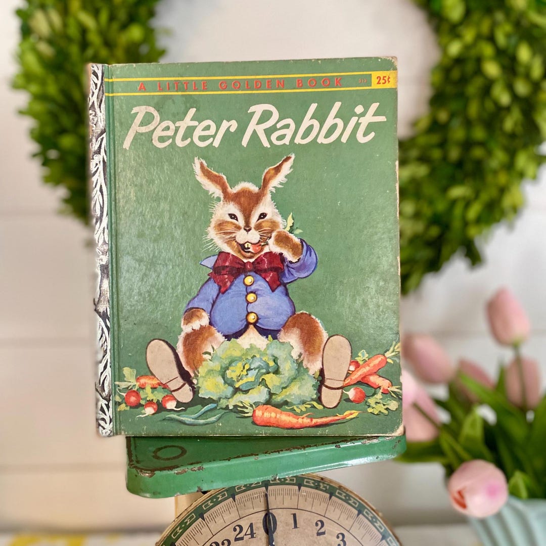 Vintage 1958 Little Golden Book PETER RABBIT by Beatrix Potter ...