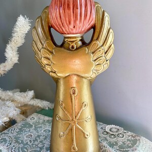 Vintage JAPAN 11 Paper Mâché Choir Singing Angel Musical Wind-up ...