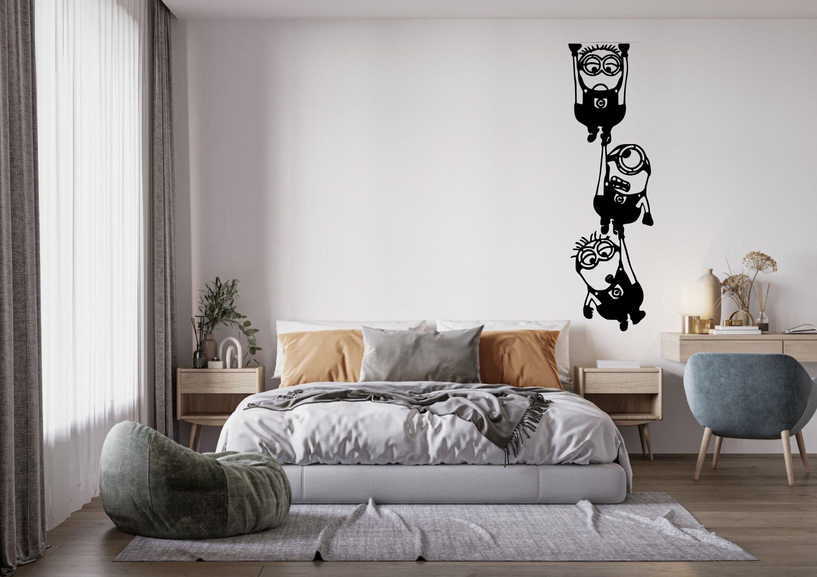 Minions Metal Wallpaper Decal, Pixar Movie Vinyl, Wall Decoration Kid's ...