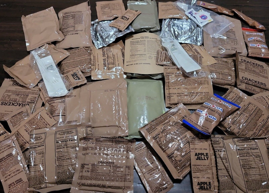 MRE 6 LBS of 3 Main Courses W/ Sides, Drinks, and Desserts - Etsy
