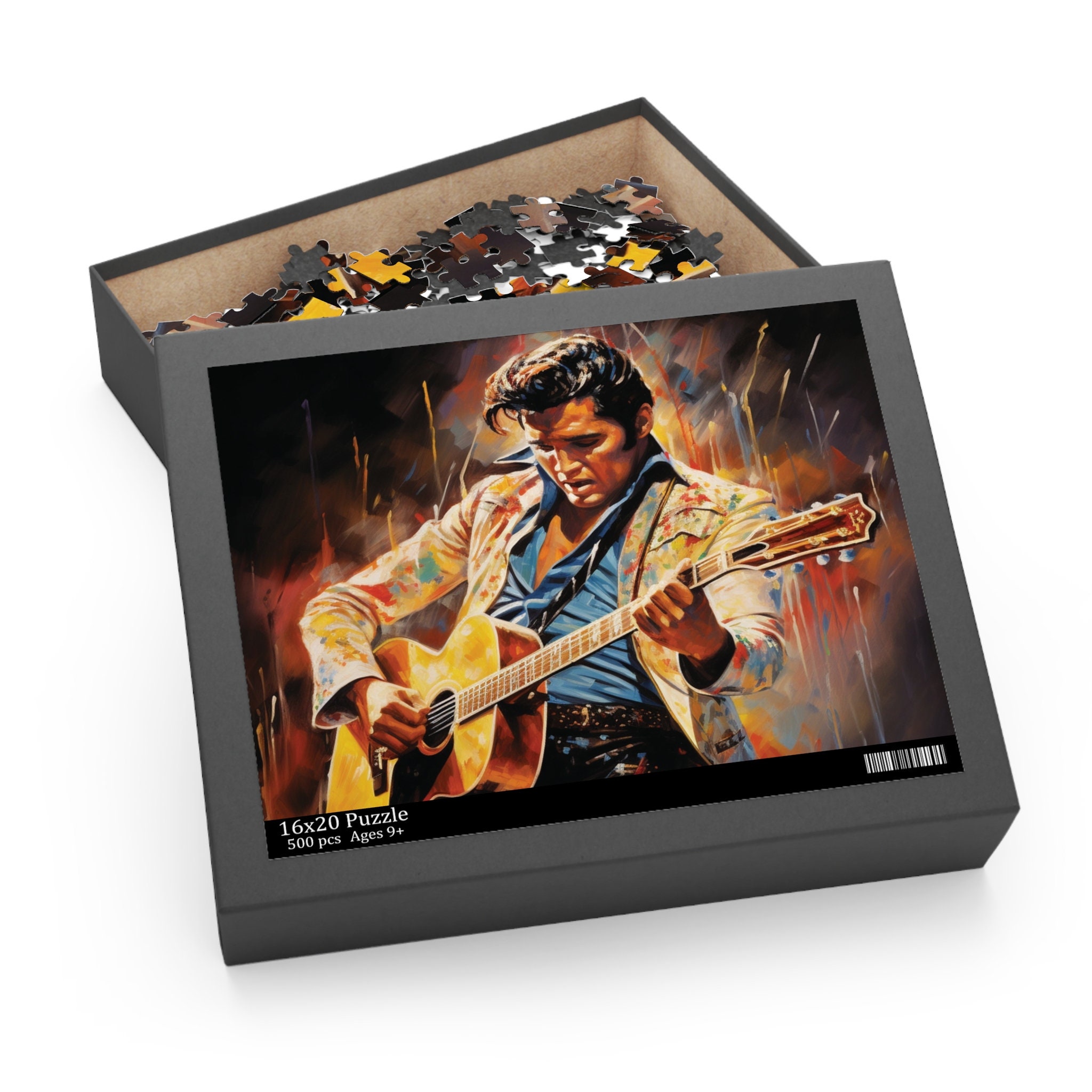 Elvis Presley Puzzle Gift Fathers Day Puzzle of the King of Rock Elvis ...