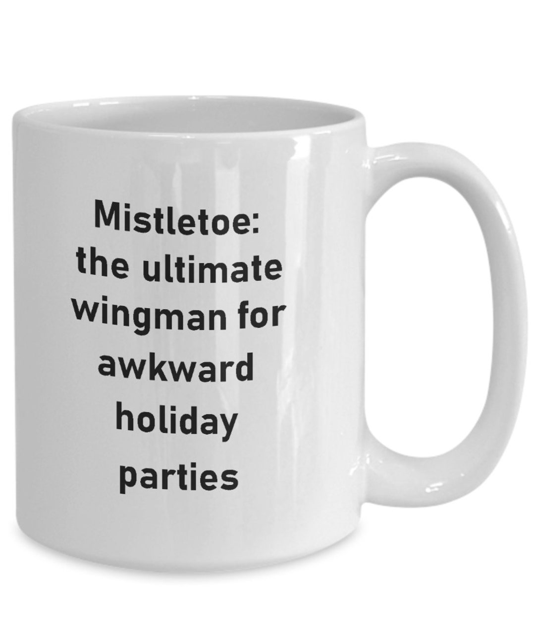 Christmas, Mistletoe, Humor Quotes, Holiday Parties, Awkward Party - Etsy