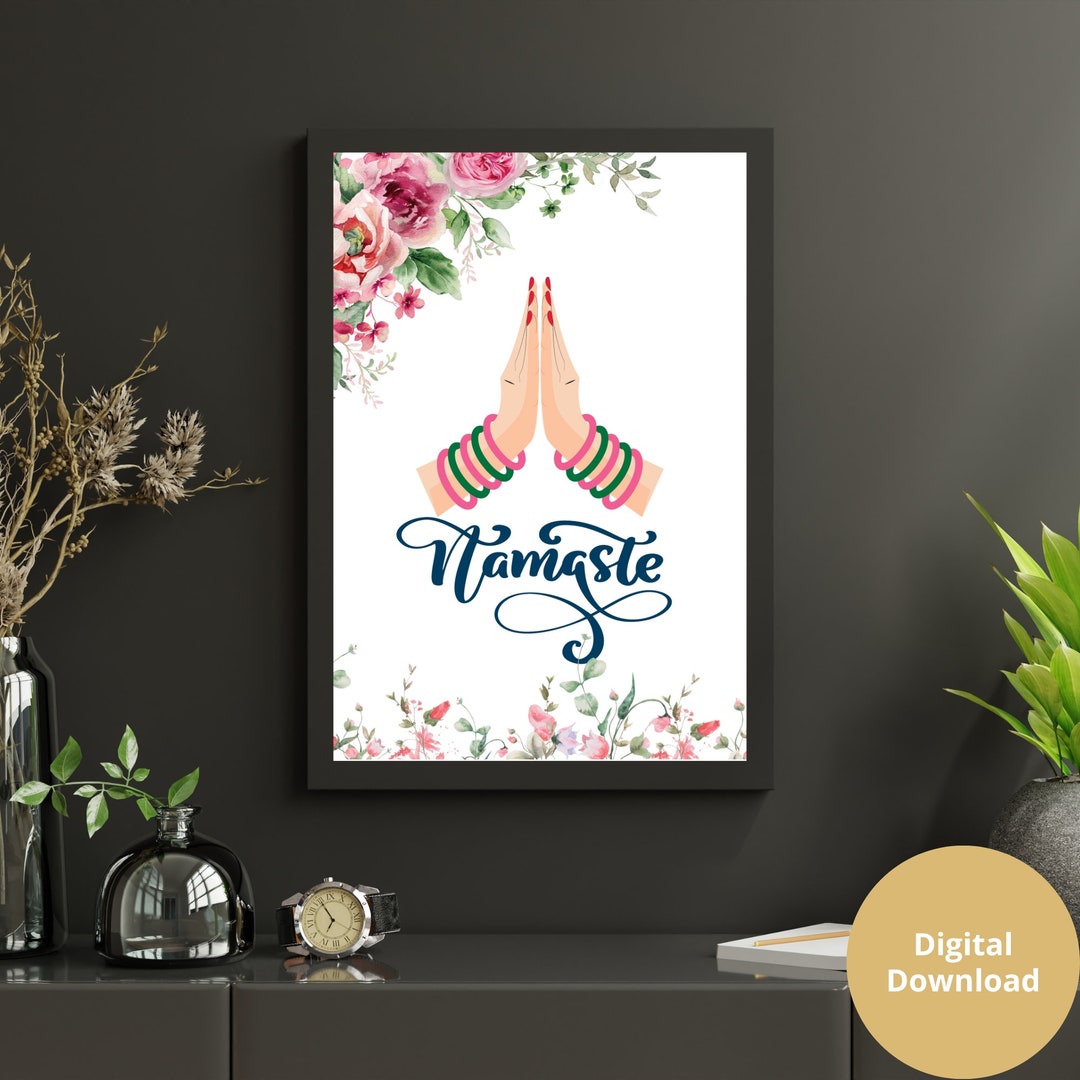Namaste Digital Print Namaste Printable Printable Download - Etsy