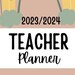 Teacher Planner 2023/2024 - Etsy
