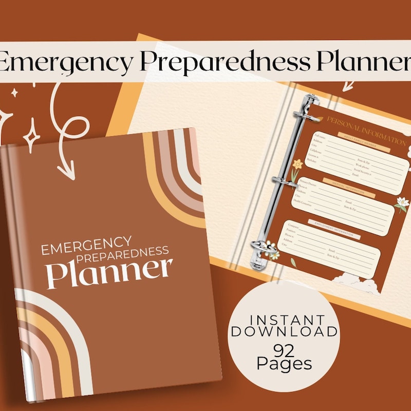 Emergency Preparedness Binder - Etsy
