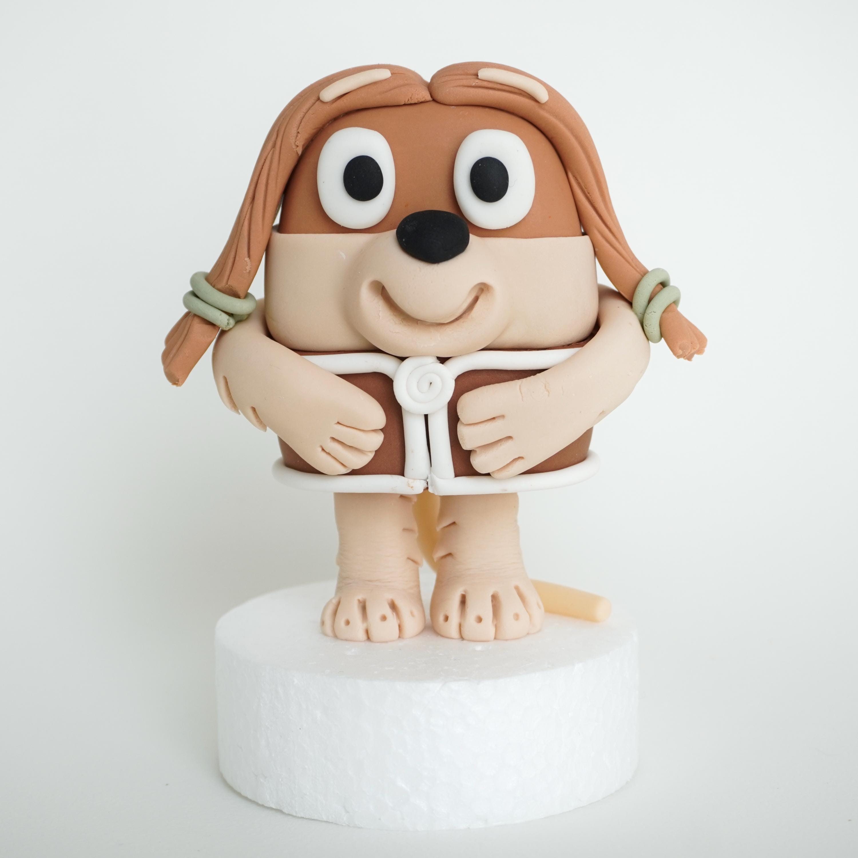 Bluey Characters Fondant Cake Topper - Etsy