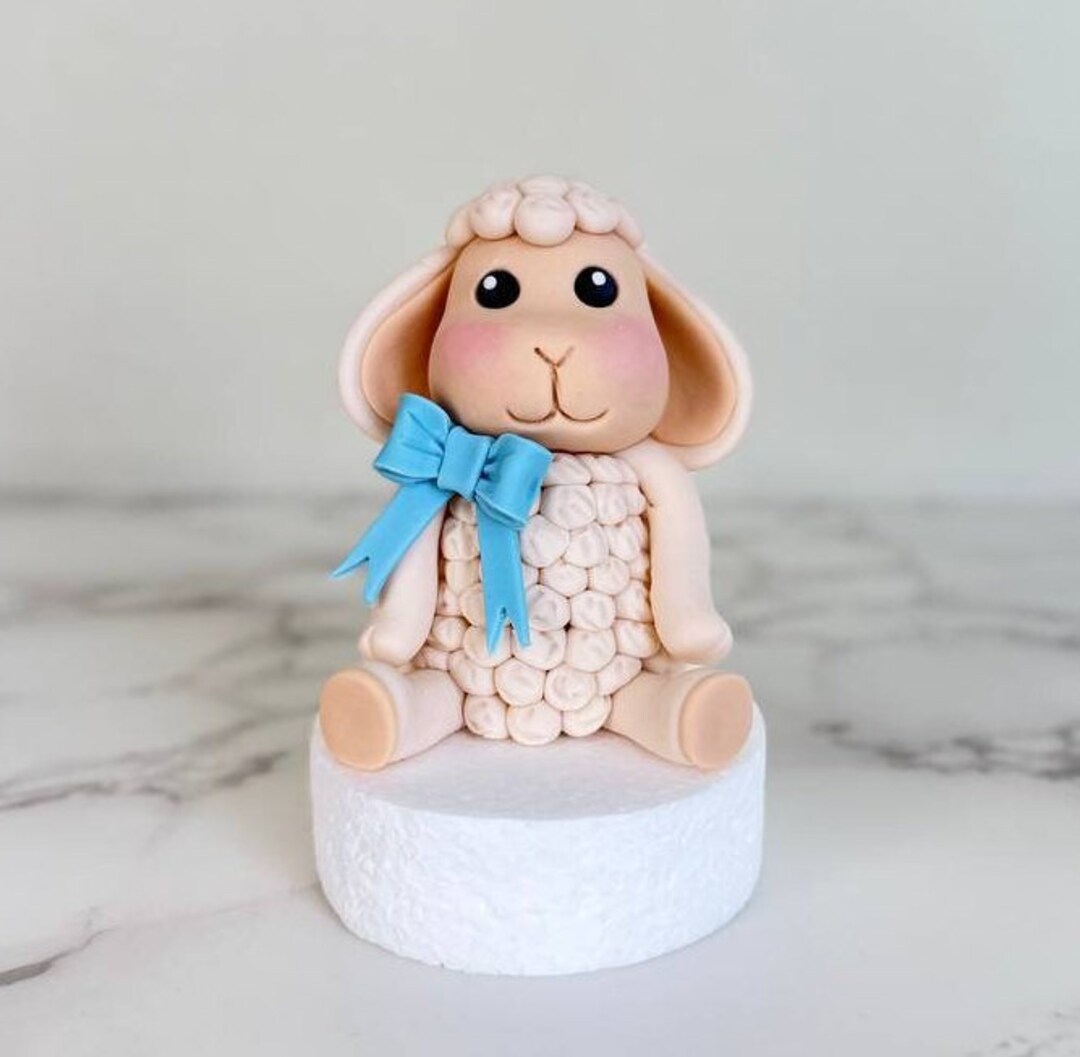 Cute Sheep Fondant Cake Topper - Etsy