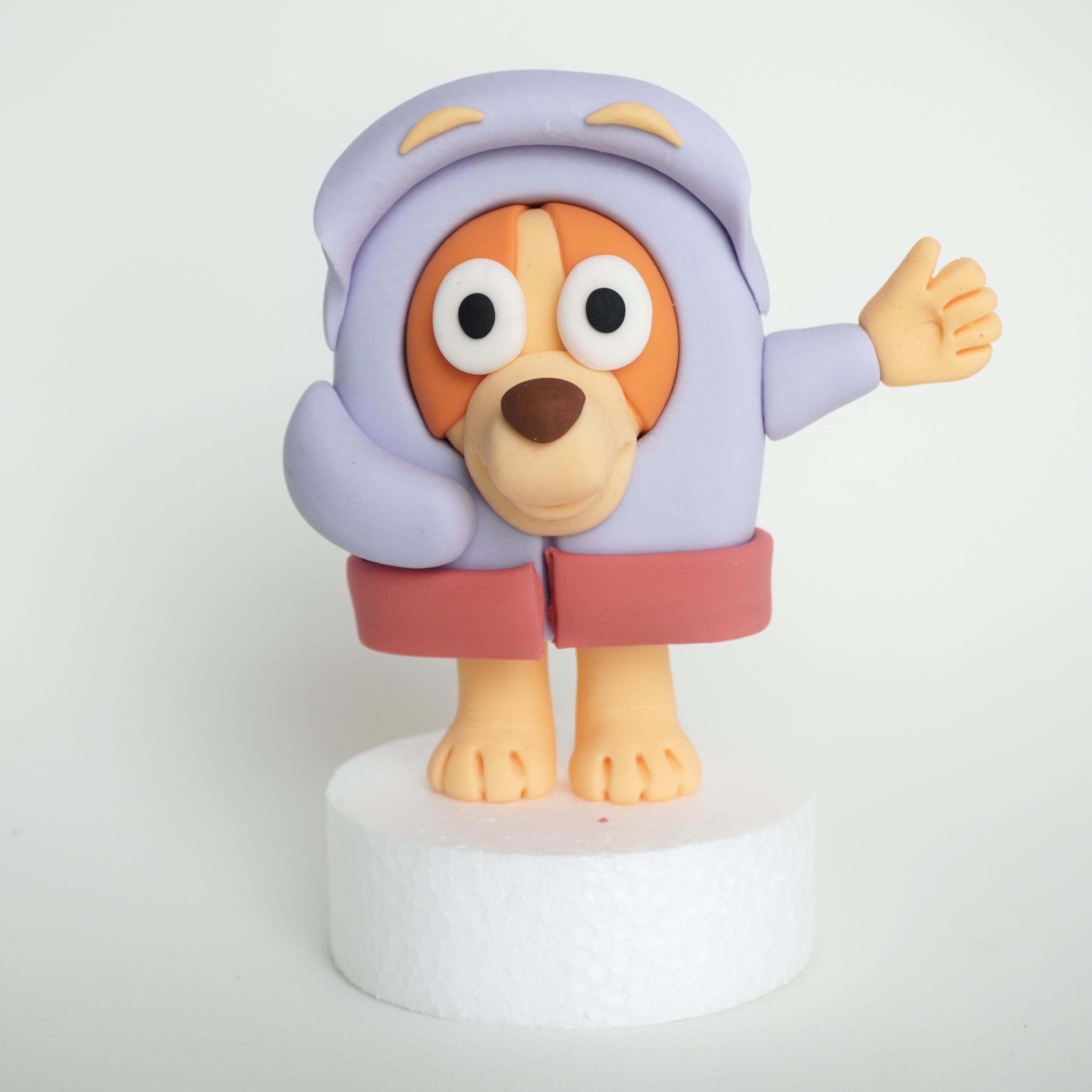 Bluey Characters Fondant Cake Topper - Etsy