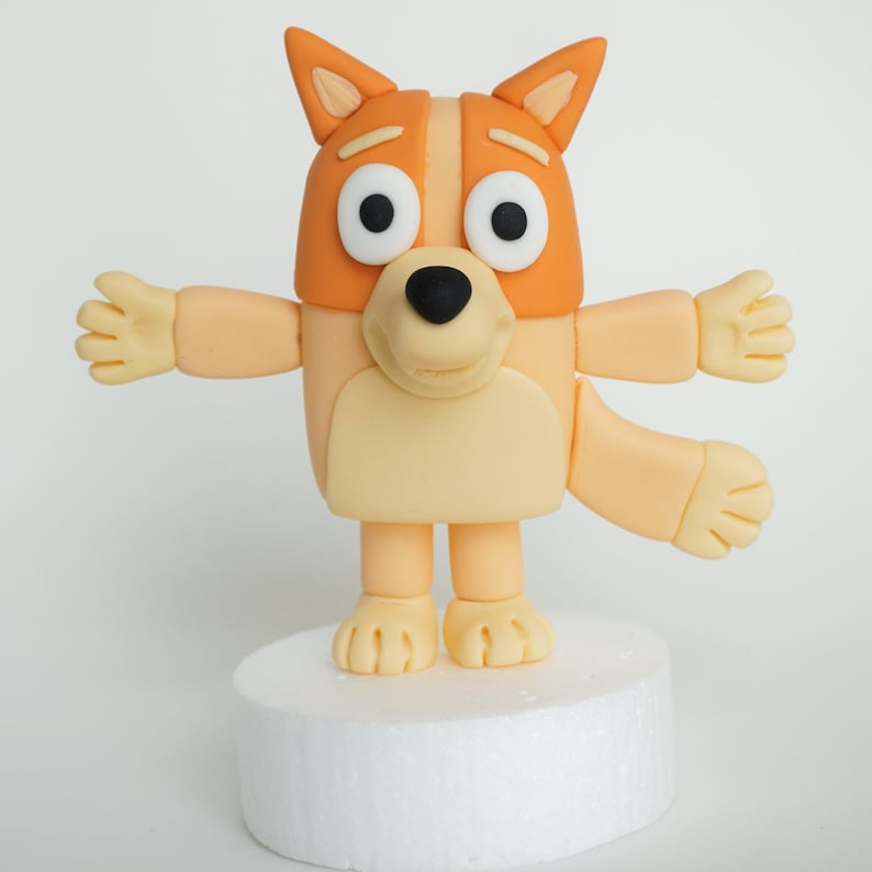 Bluey Characters Fondant Cake Topper - Etsy