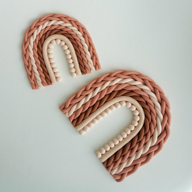 Boho Rainbow Fondant Cake Topper - Etsy