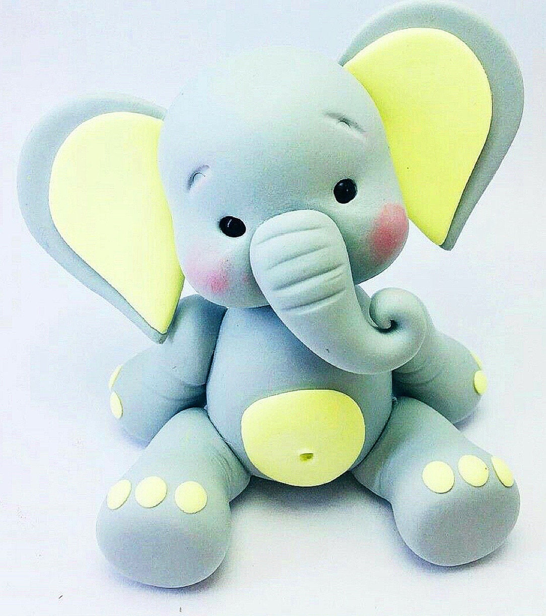 Birthday Elephant Fondant Cake Topper - Etsy