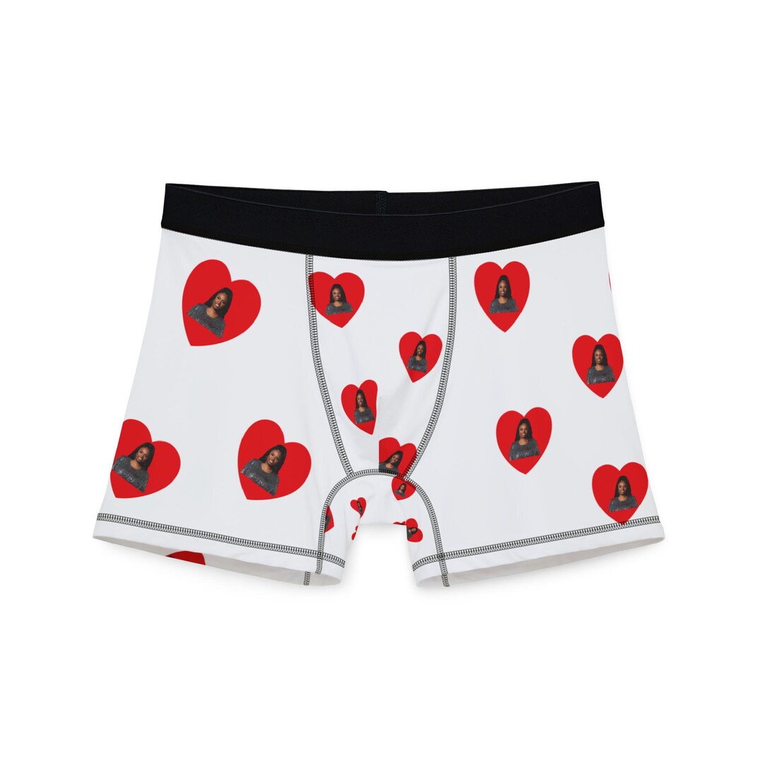 Custom Girlfriend Face Heart Boxers | Valentine's Day Personalized - Etsy
