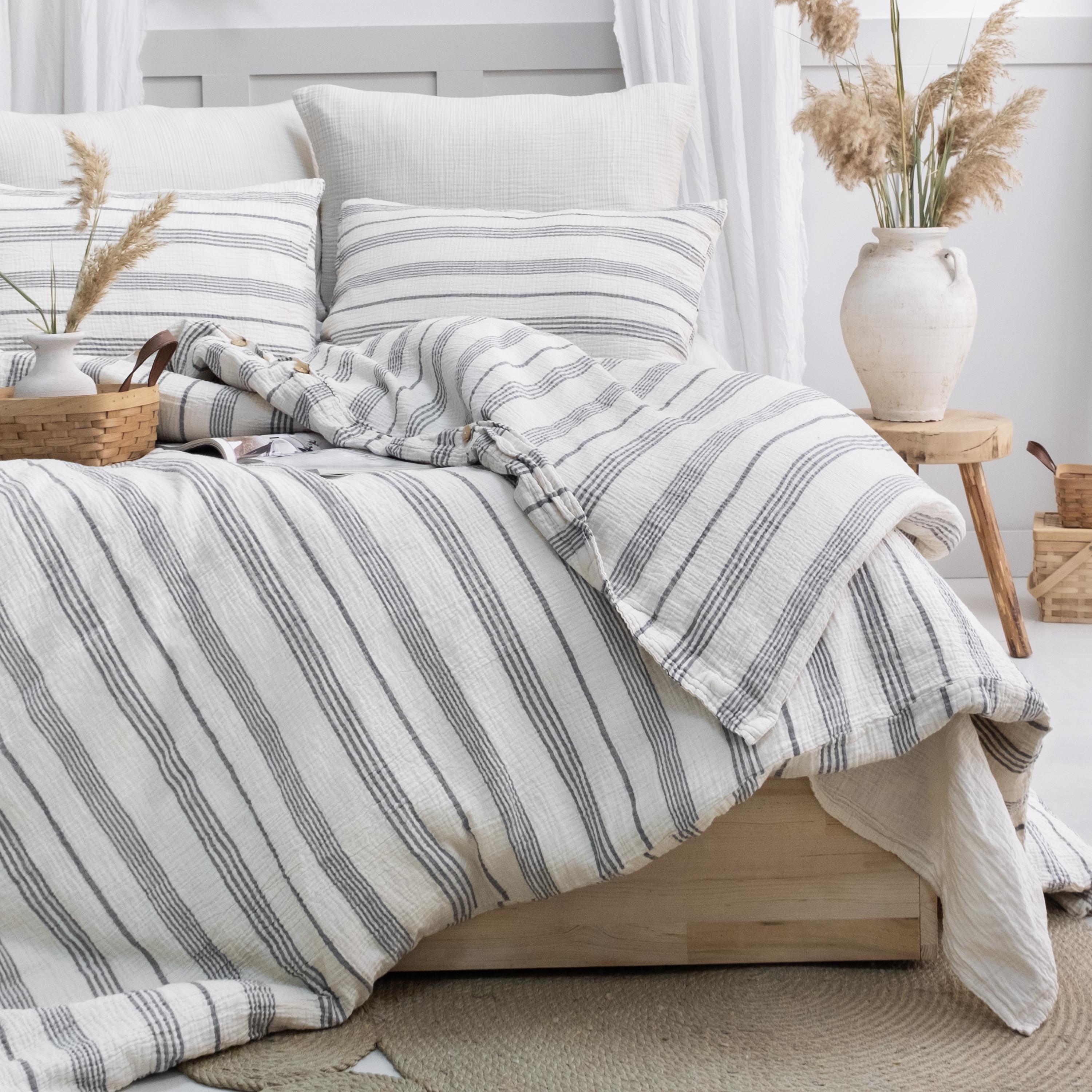 Turkish Cotton Muslin Duvet Cover Set: King Size Bedding - Etsy