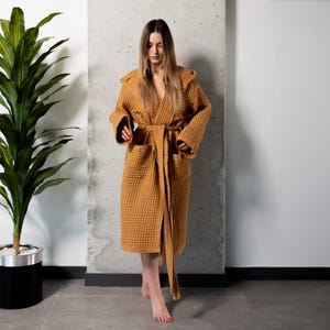 Organic Soft Cotton Waffle Robe, Unisex Waffle Bathrobe - Etsy