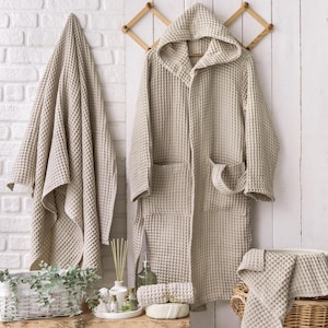 Organic Soft Cotton Waffle Robe, Unisex Waffle Bathrobe - Etsy