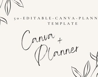 50 Editable Canva Planners Template - Etsy