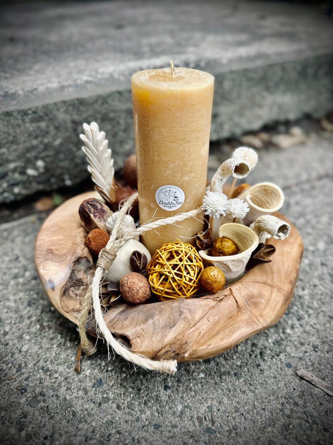 Unique Candle Holder L Holder With Handmade Candle L Handmade L Home ...