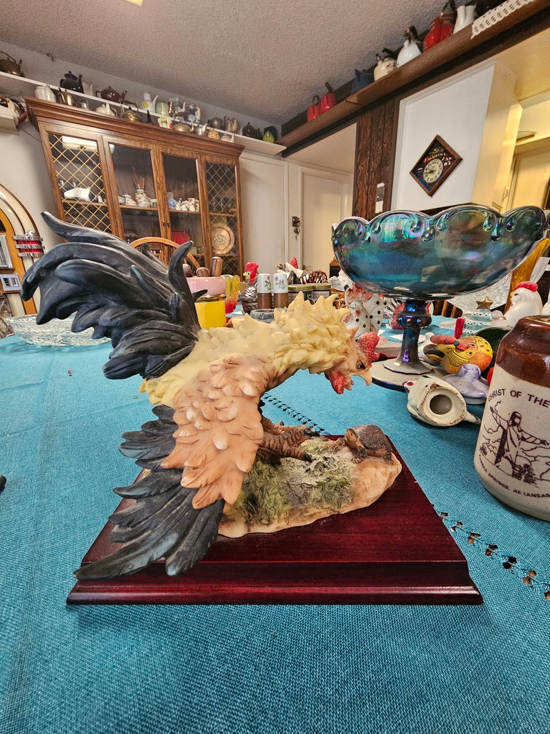 Montefiori Collection Rooster With Turtle Figurine 7.5" - Etsy