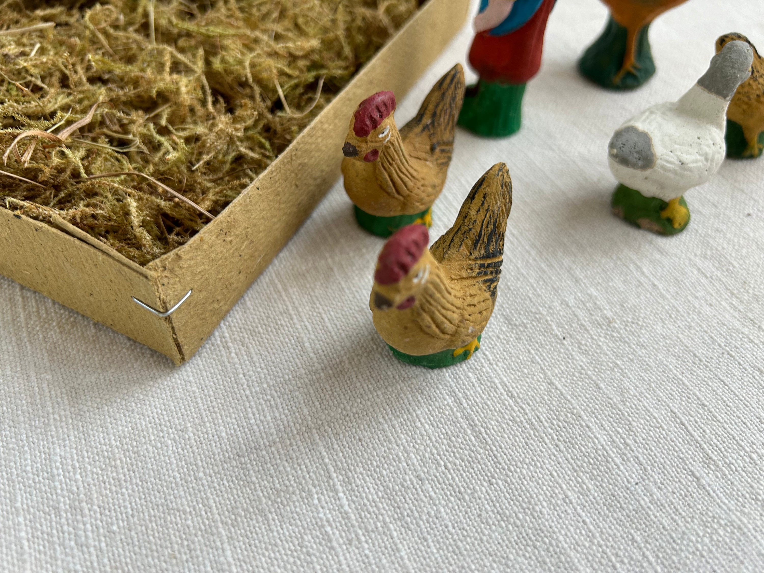 Vintage German Farm Animals and Girl Original Box - Etsy