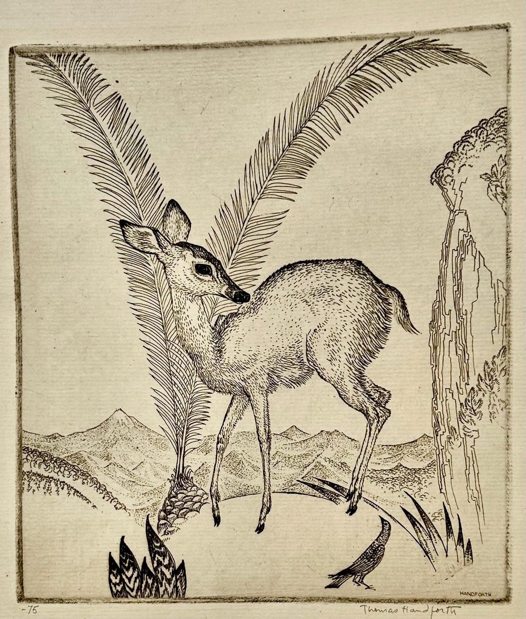 Vintage Signed and Numbered Etching by Thomas Handforth, 1939 Caldecott ...