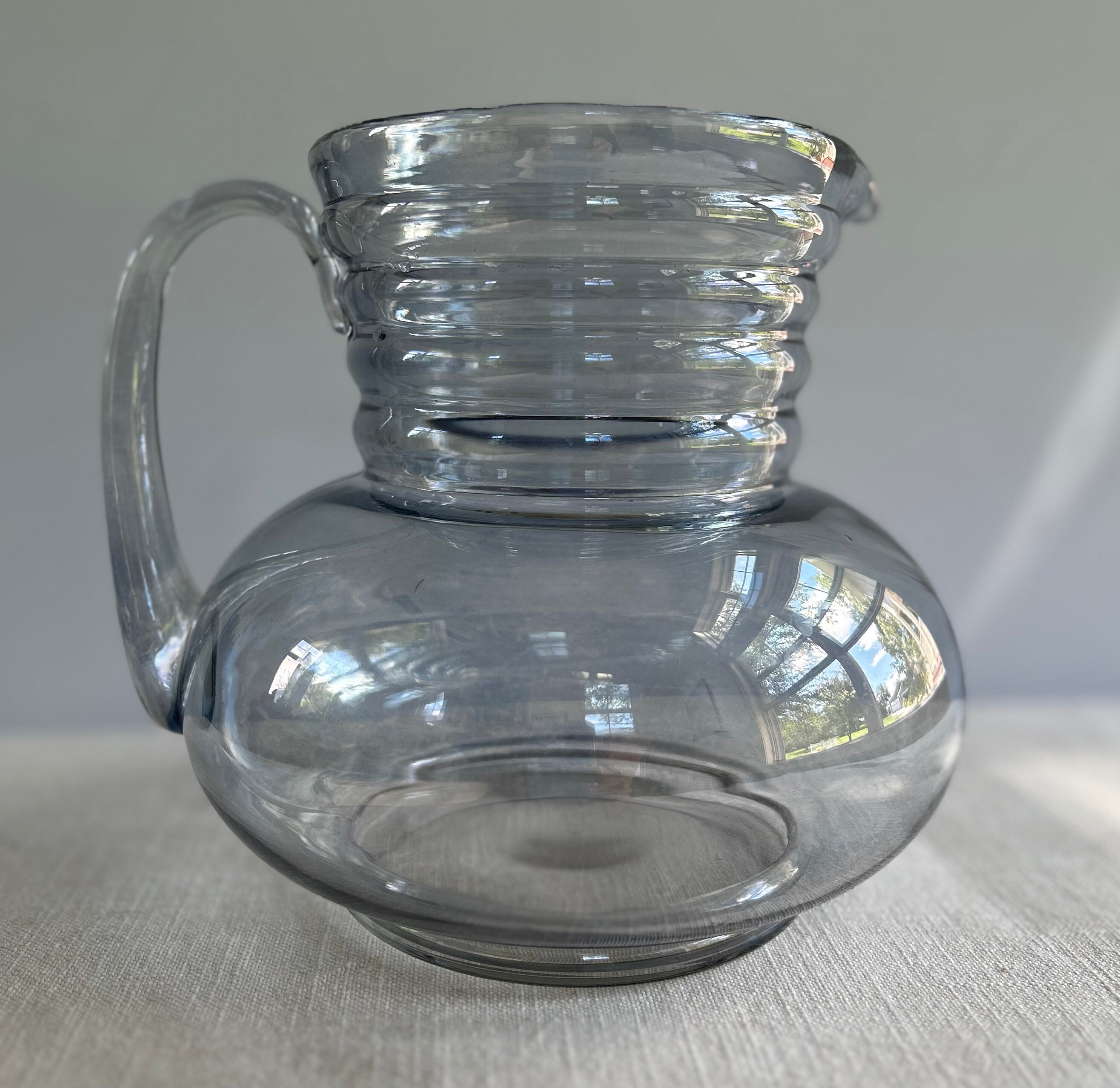 Iridescent Art Deco Pitcher and Glasses Circa 1930s - Etsy