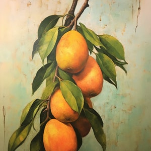 Vintage Mango Painting| Wall Art | Digital Download - Etsy