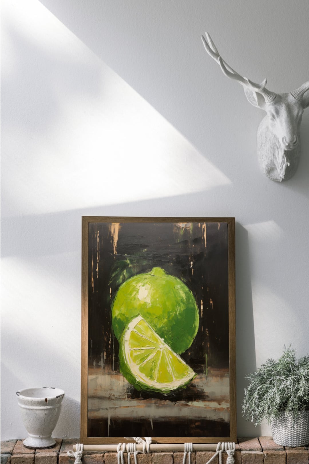 Vintage Lime Painting| Wall Art | Digital Download - Etsy