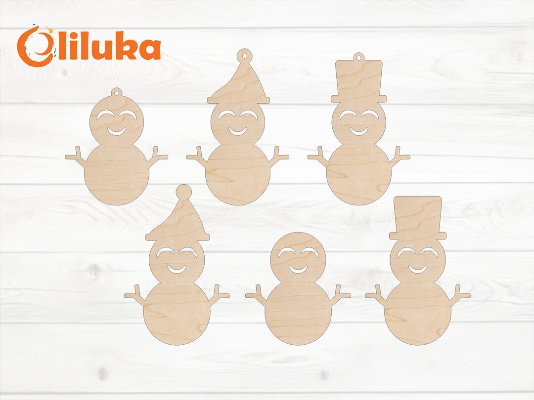 Snowman Cnc Laser Cut Svg Vector, DIY Ornament, Laser File SVG - Etsy ...