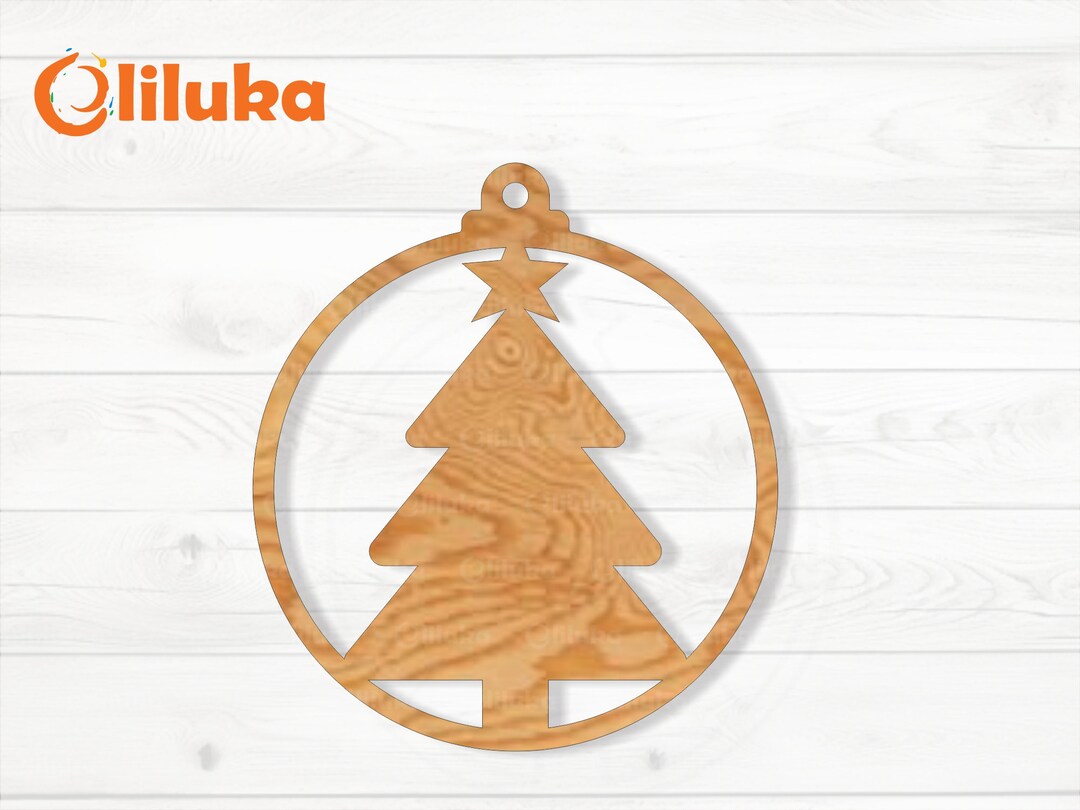 Blank Round Christmas Tree Ornament Template | Christmas Tree | DIY ...