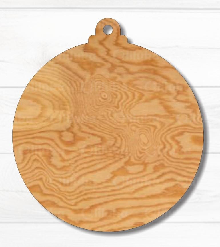 Blank Round Ornament Template: DIY Laser File SVG (digital Download) - Etsy