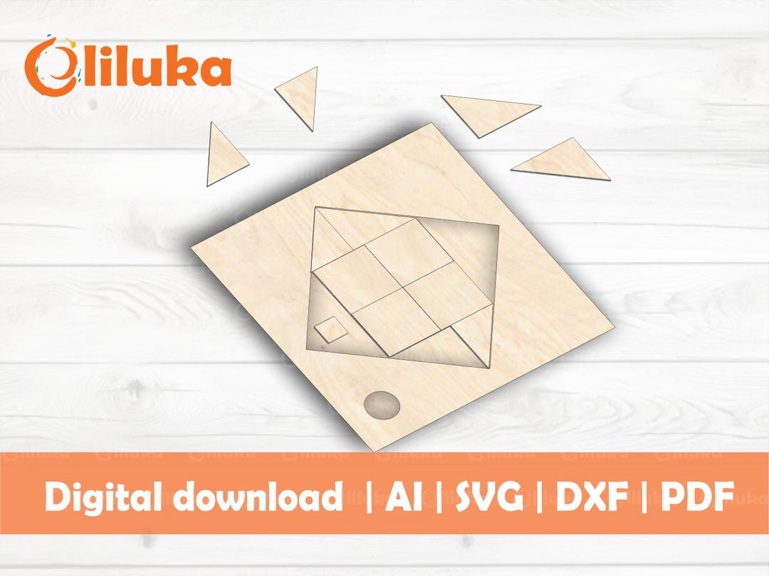 Laser Cut Shape Puzzle Game File: CNC SVG Vector Pattern (digital ...