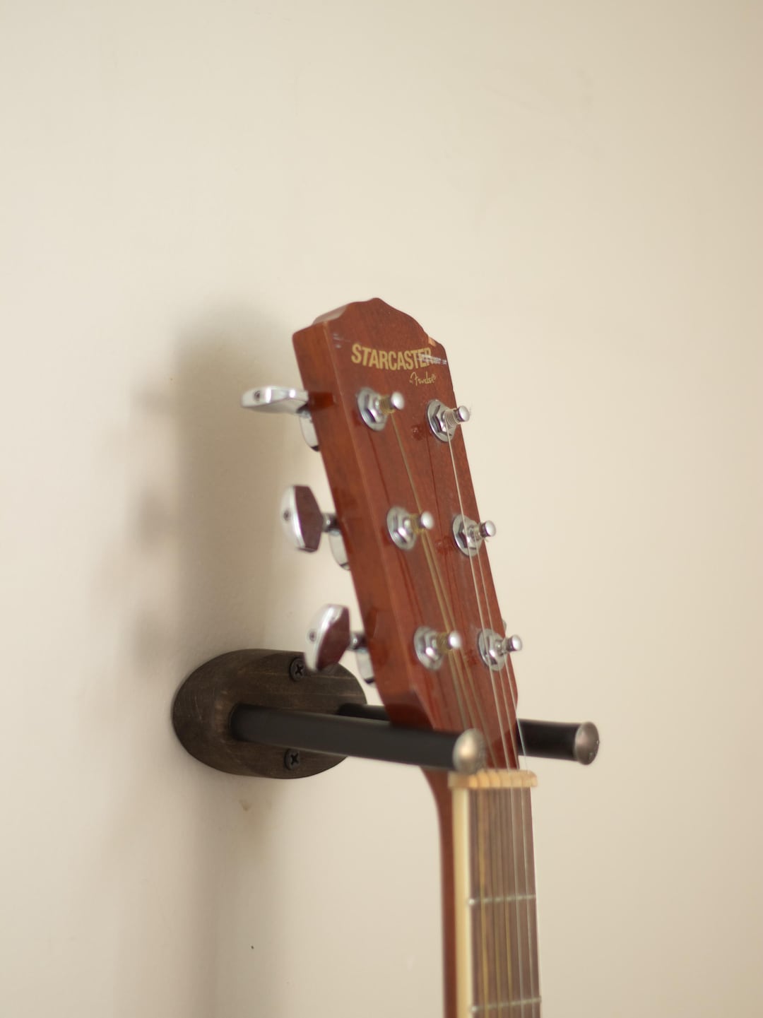 Rustic Modern Oval Guitar Wall Mount Handmade - Black/brown - Etsy