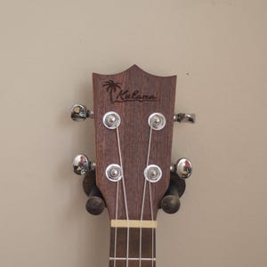 Unique Rustic Modern Oval Ukulele Wall Mount Handmade - Black/brown - Etsy