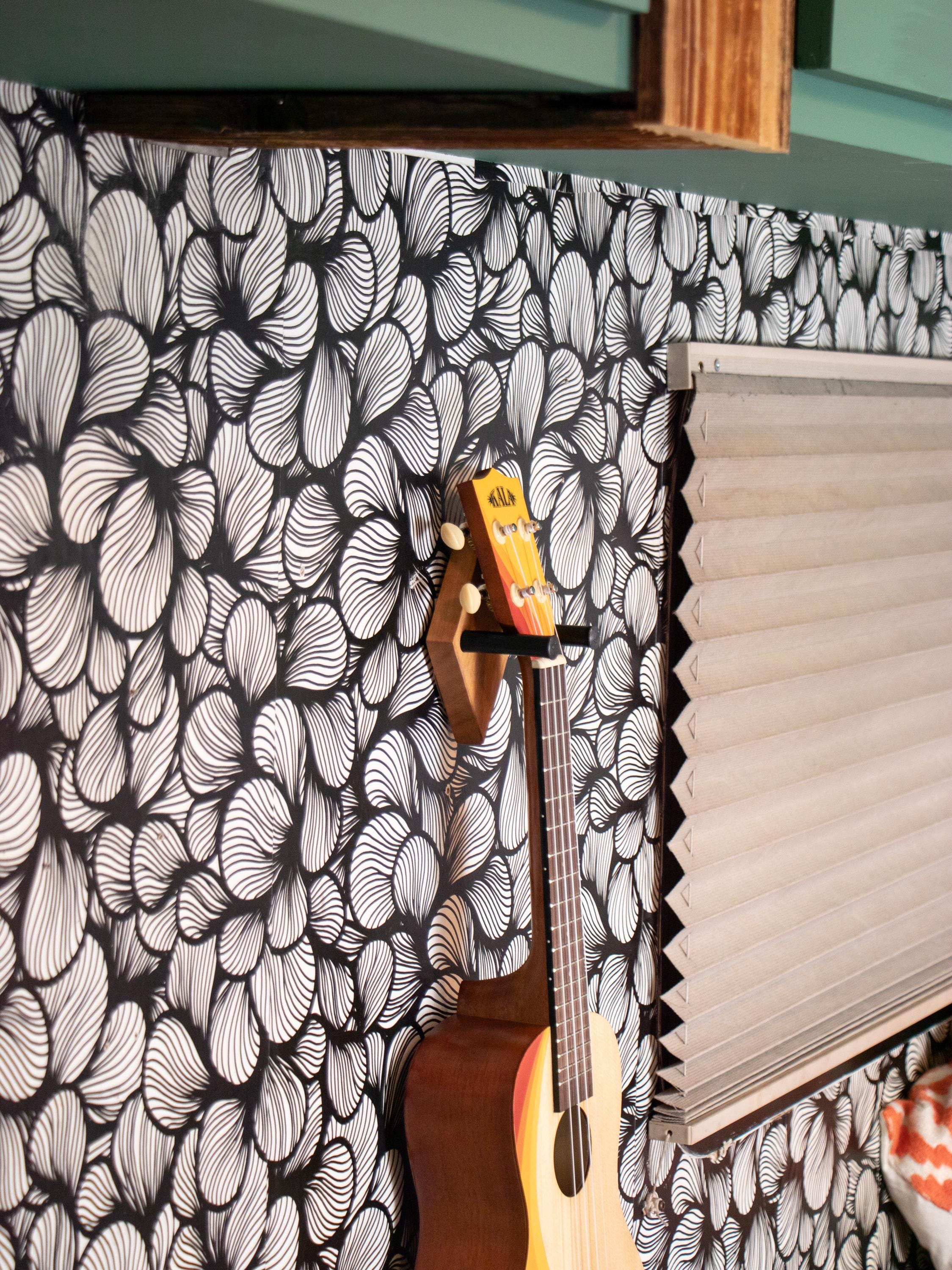 No Drill Ukulele Wall Mount: Rustic Modern Decor - Etsy