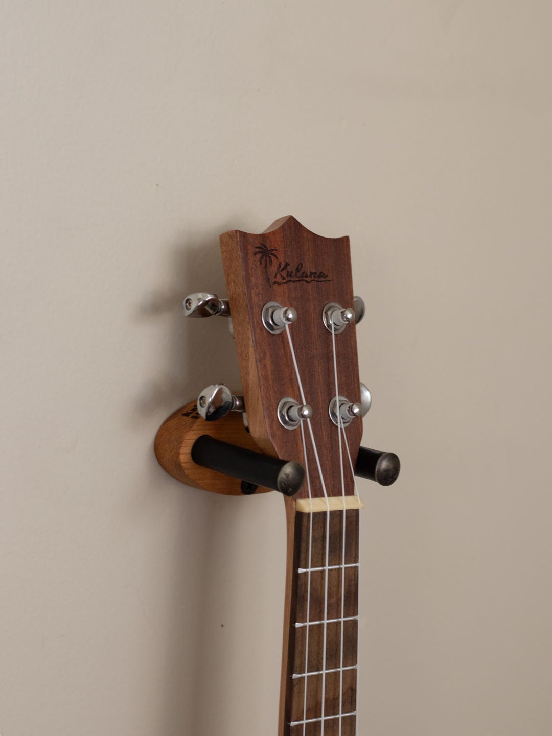 Unique Rustic Modern Oval Ukulele Wall Mount Handmade - Black/brown - Etsy