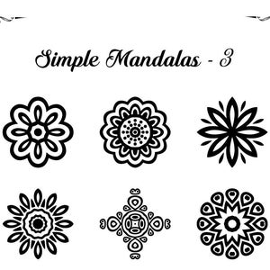 Simple Mandala Coloring Pages - 3 - Printable PDF for Relaxation and ...
