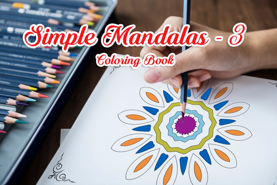 Simple Mandala Coloring Pages - 3 - Printable PDF for Relaxation and ...