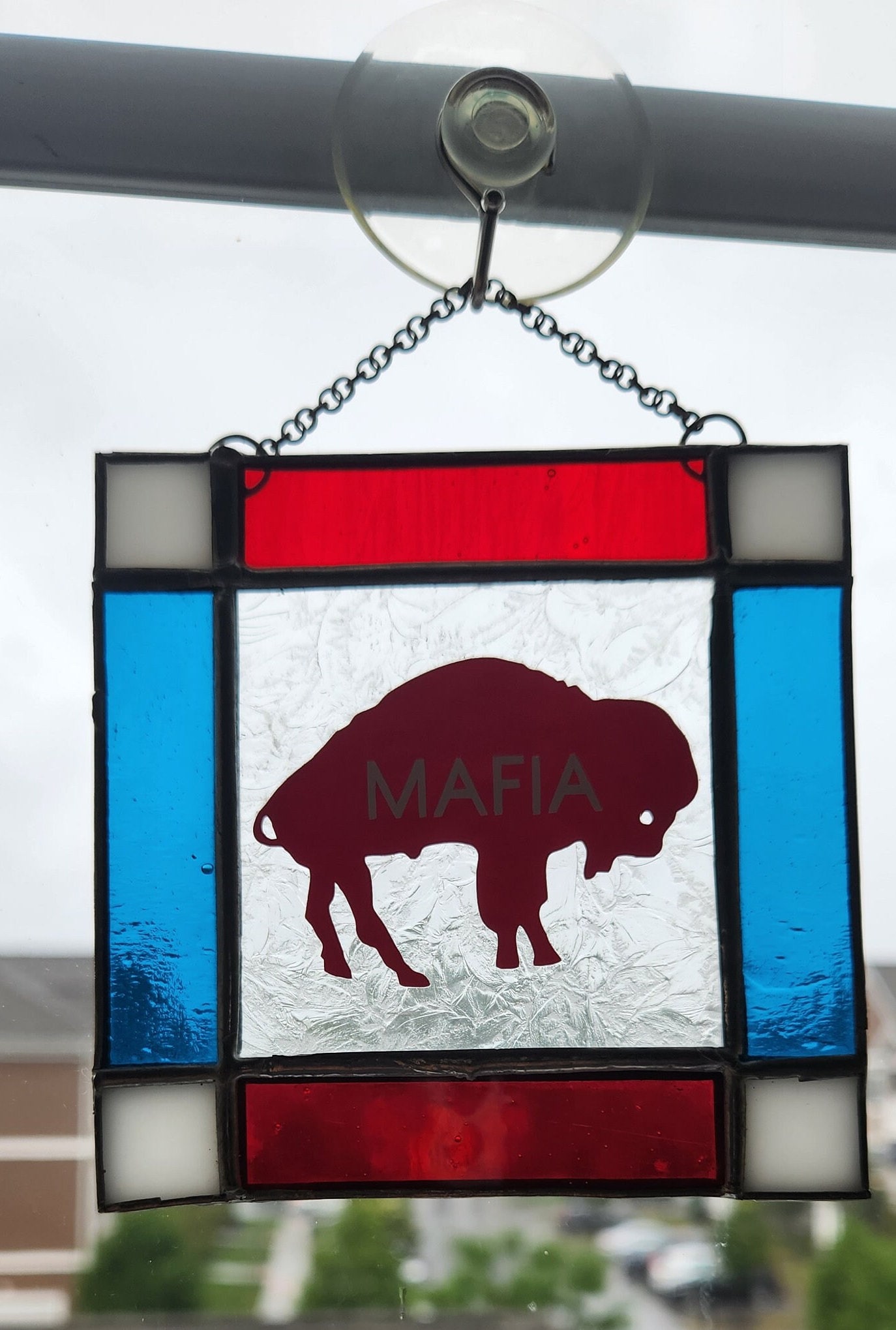 Buffalo Mafia Stained Glass Suncatcher - Etsy