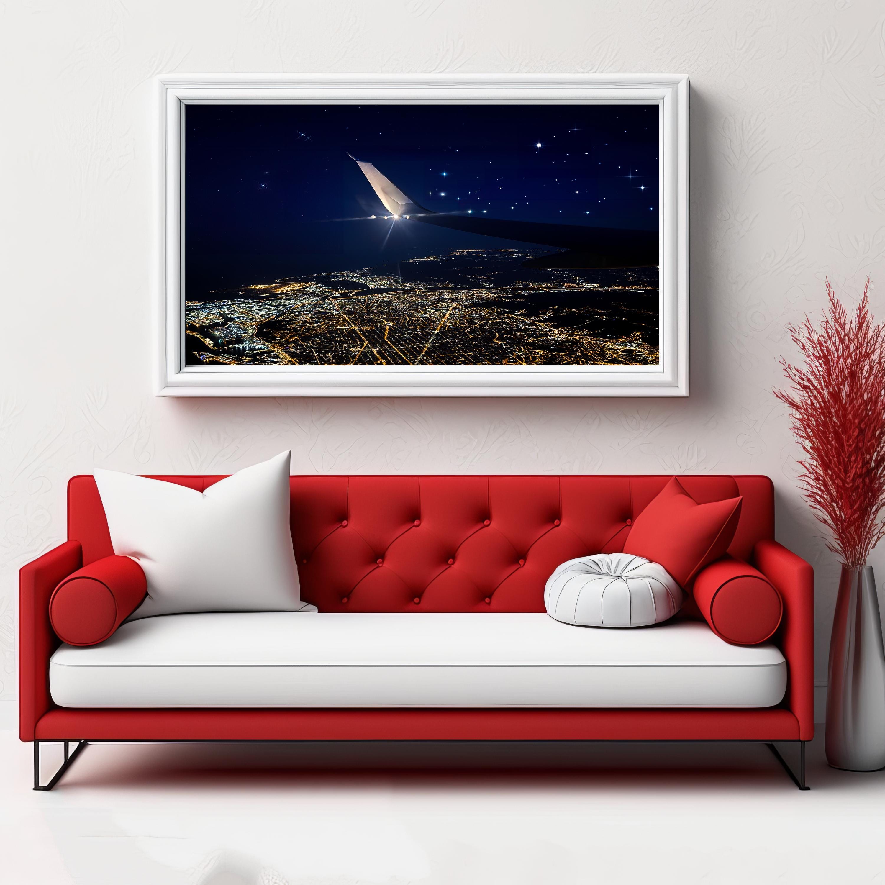 Divine Barcelona Night City Lights (euphoric Aerial Wall Art ...