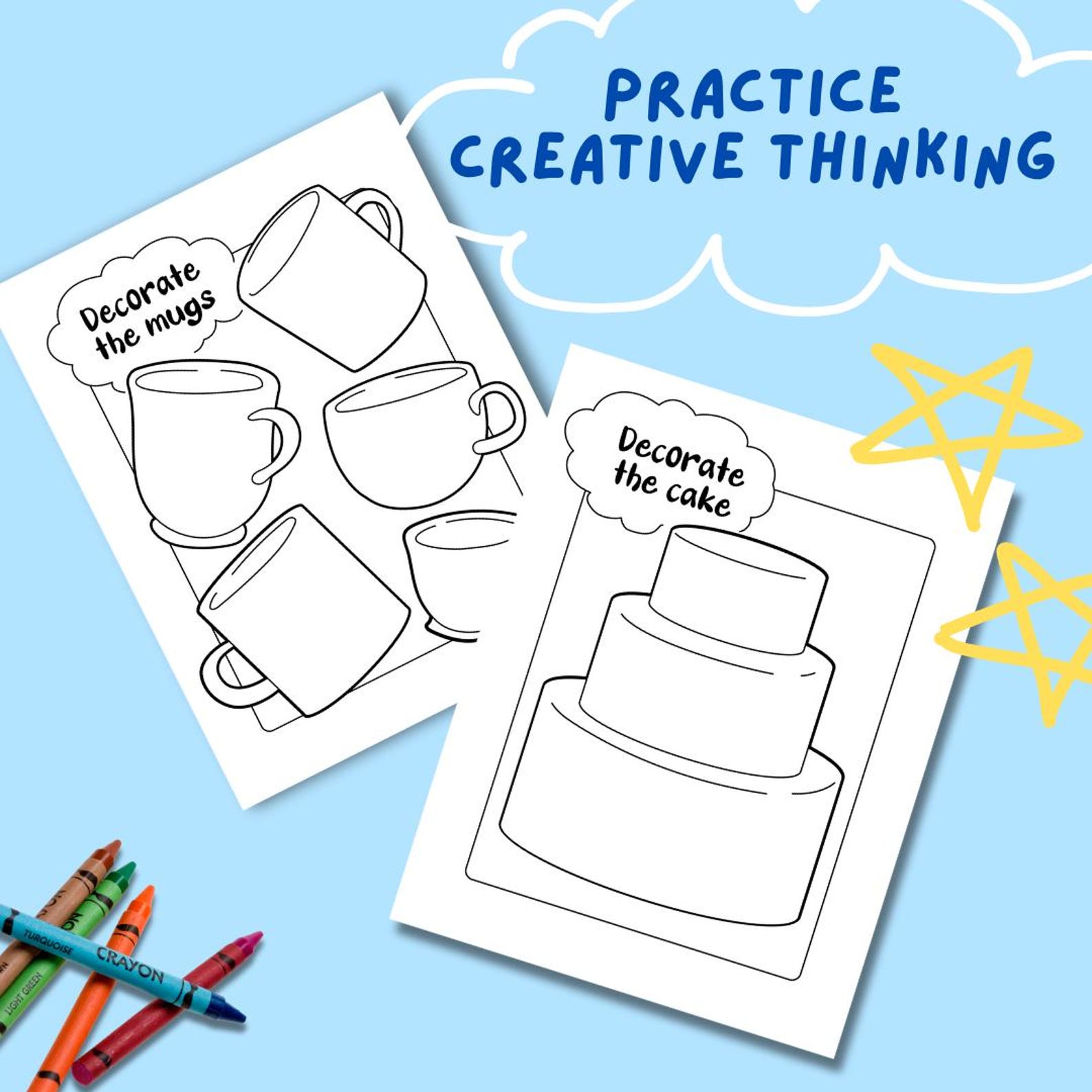 Activity Sheets for Kids - 5 Different Sheets - Etsy