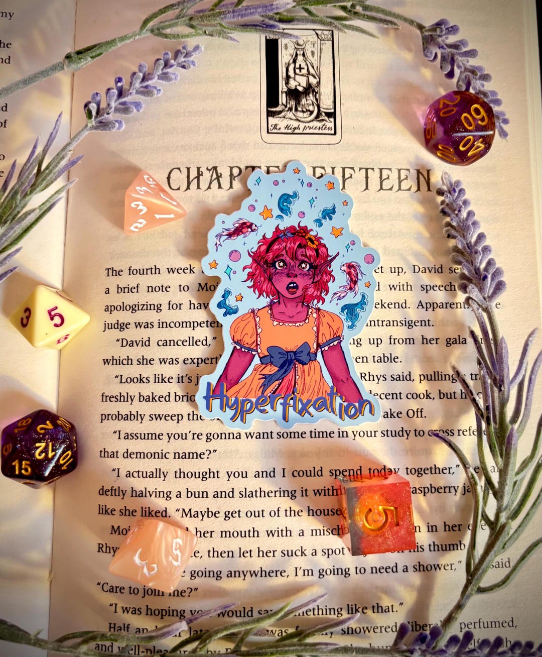 Hyperfixation Elf - Neurodivergent Cute Sticker/koi Fish - Etsy