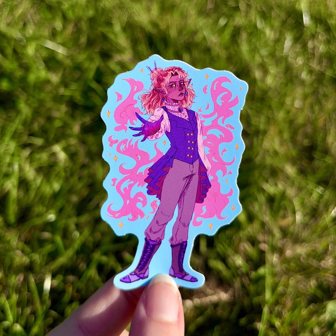 Wild Magic Sorcerer Helios-elf Dnd Inspired Sticker - Etsy