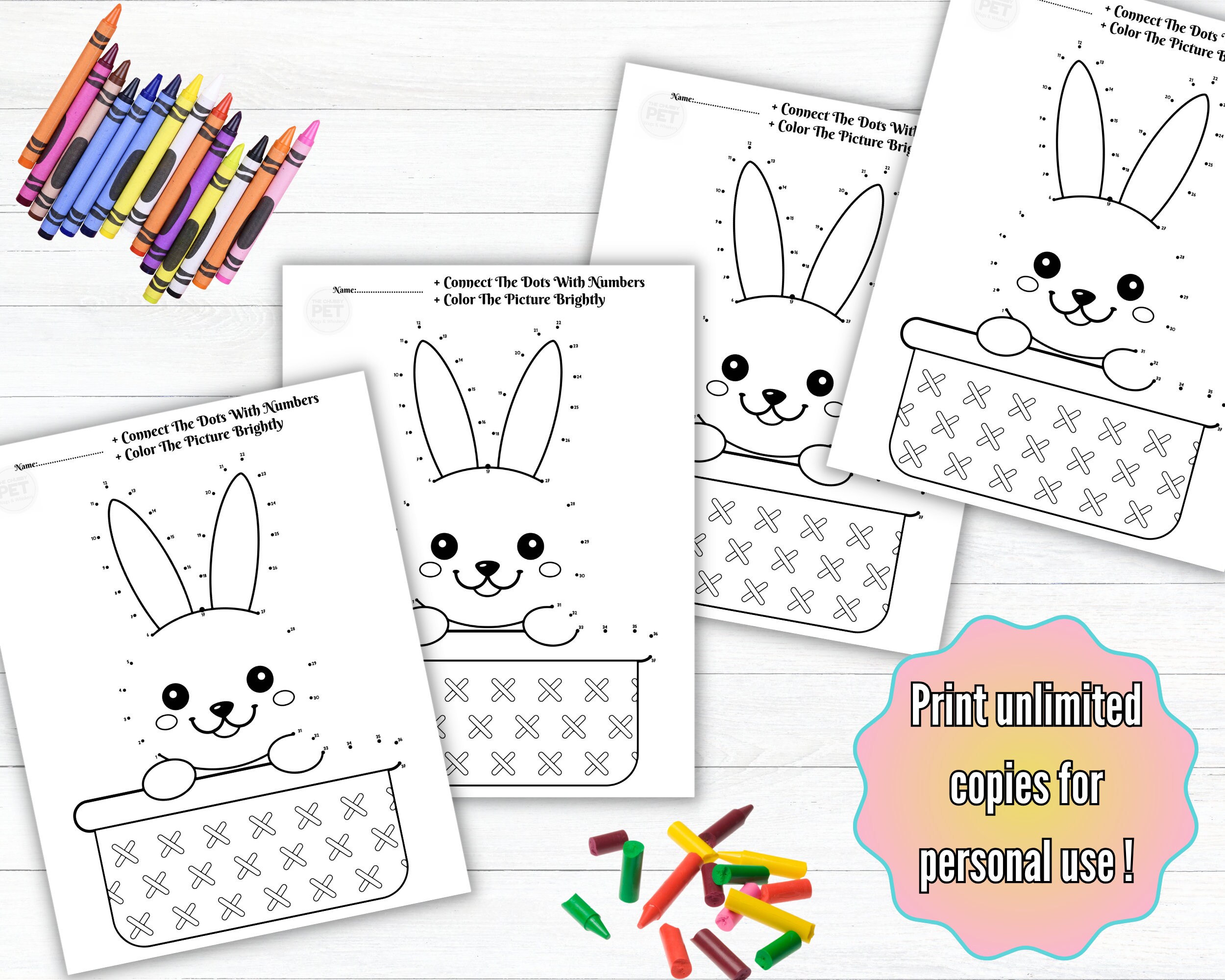 Easter Activity Book and Coloring Pages, Instant Download, 50 Printable ...