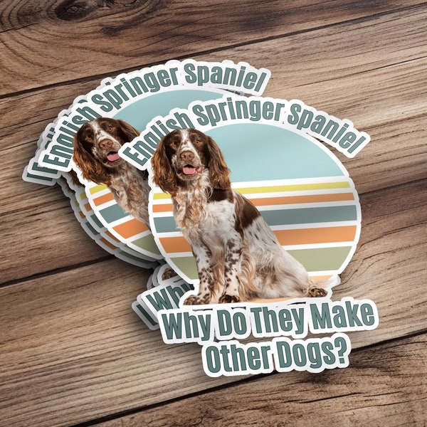 English Springer Spaniel Car Decal - Etsy