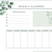 Daily & Weekly Organisation and Reflection Planner Printable PDF ...